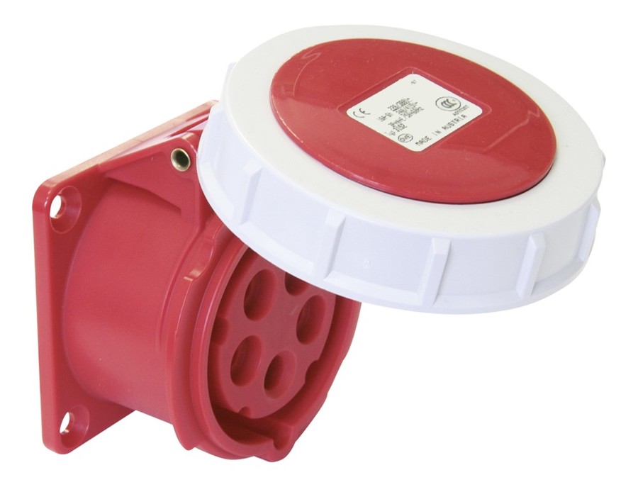 IP67 Female Receptacle - 520R6W - Flange Mount Receptacle - Globetron ...