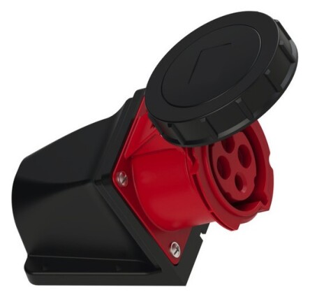 IP67 Female Receptacle - 430W7W - Wall Mount Receptacle - Globetron ...