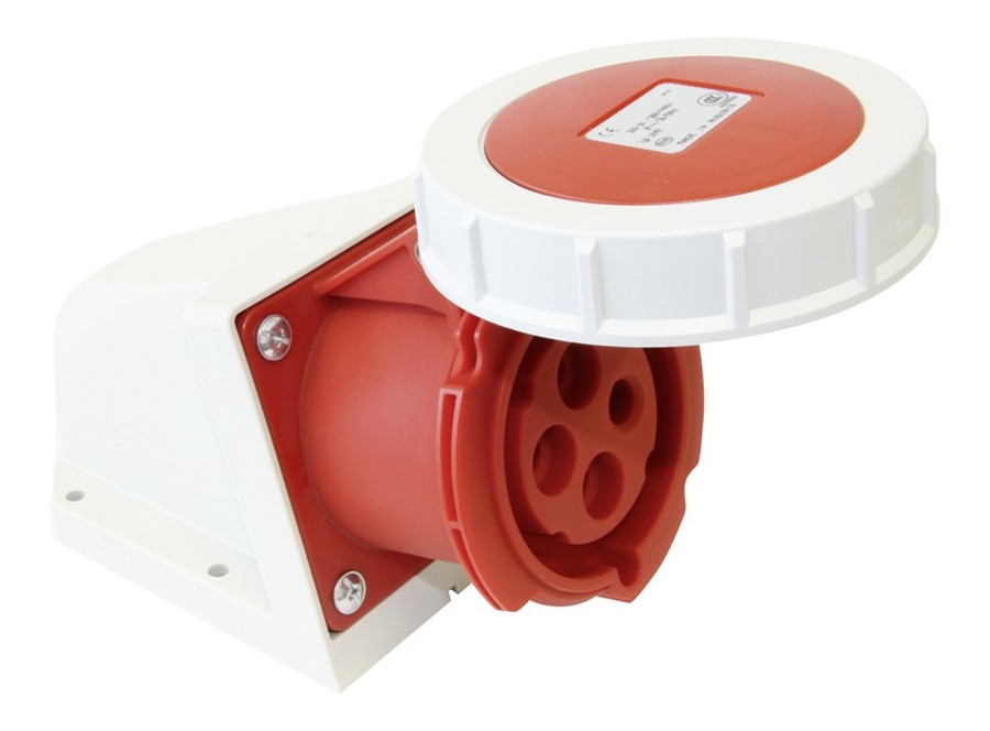IP67 Female Receptacle - 530W7W - Wall Mount Receptacle - Globetron ...