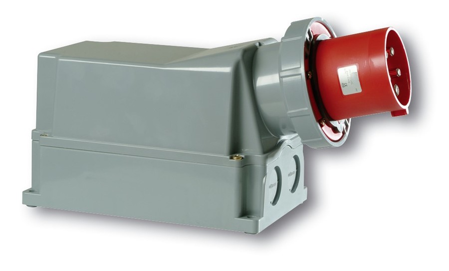 IP67 Male Inlet - 3100I6W - Wall Mount Inlet - Globetron Controls Corp.