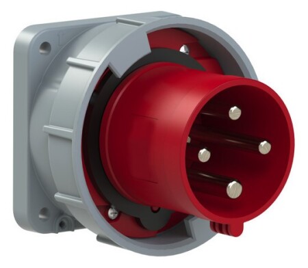 IP67 Male Inlet - 460B6W - Flange Mount Inlet - Globetron Controls Corp.