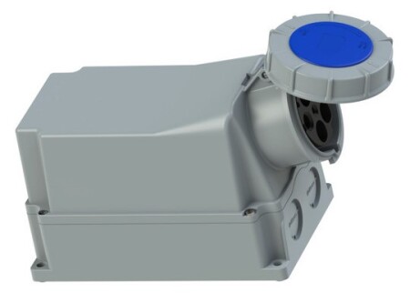 IP67 Female Receptacle - 5100W9W - Wall Mount Receptacle - Globetron ...